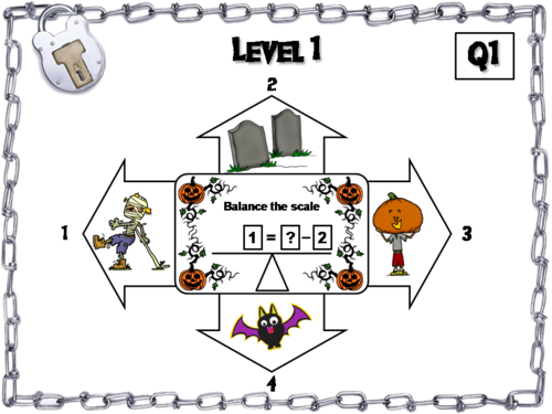 Missing Addends Addition and Subtraction Activity: Halloween Escape ...