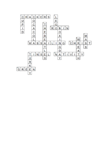 Christmas Crossword Puzzles (x3) [Christmas, Xmas, Crossword ...