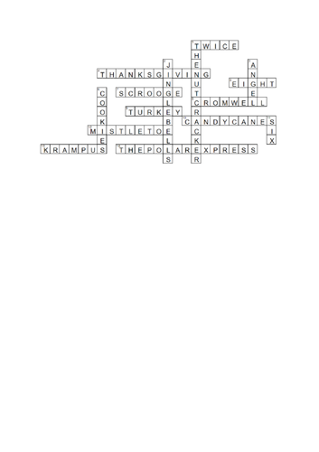Christmas Crossword Puzzles (x3) [Christmas, Xmas, Crossword ...