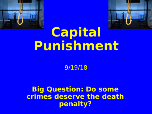 Capital Punishment (death penalty) - Eduqas/WJEC Religious Studies (RS ...