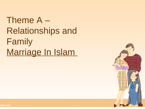 Religious Studies Theme A Relationships and Family | Teaching Resources