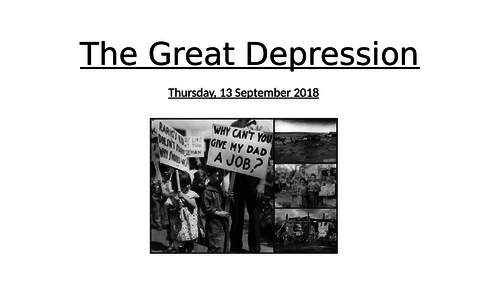 Of Mice and Men - The Great Depression | Teaching Resources