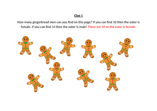World Maths Day 'Murder' Mystery - Who ate the Gingerbread Man ...