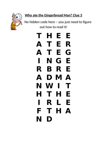 World Maths Day 'Murder' Mystery - Who ate the Gingerbread Man ...