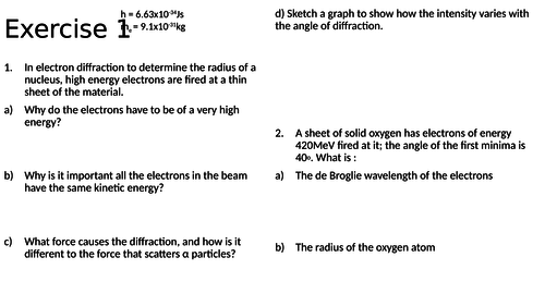 A Level Physics Radioactivity 7 : Nuclear Radius | Teaching Resources