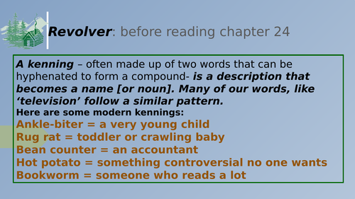 Revolver, by Marcus Sedgwick: chapter 22-26 with a mini assessment ...