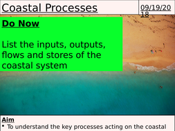 Coastal Processes - AQA A Level Geography | Teaching Resources