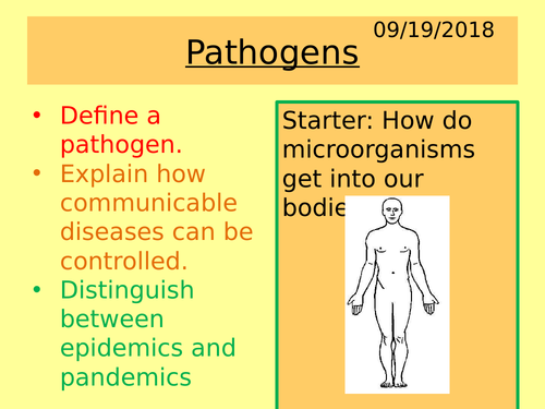 Pathogens Introduction | Teaching Resources