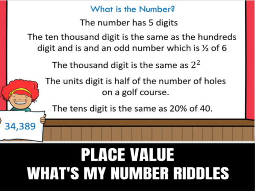 Unlock Math Skills with Editable Place Value & Number Riddles for GCSE ...