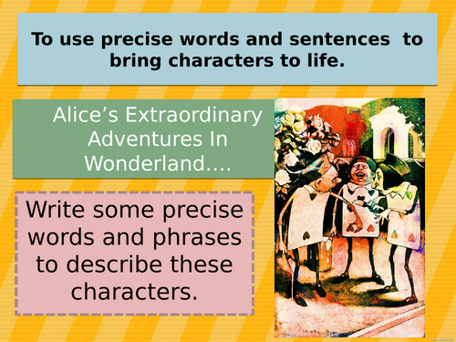 ALICE IN WONDERLAND (To use precise language ) Lesson 4 | Teaching ...