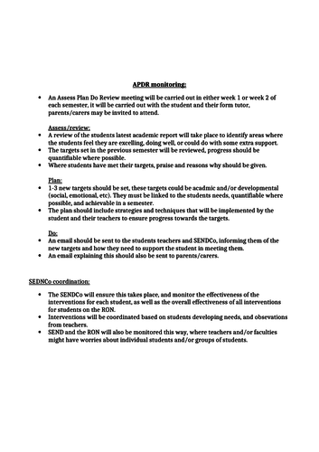 Assess Plan Do Review template forms and process | Teaching Resources Assess Plan Do Review template forms and process | Teaching Resources
