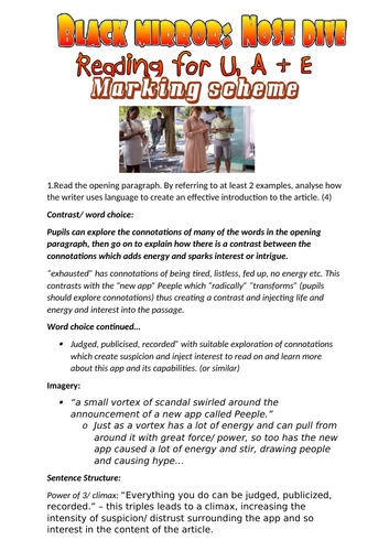 Black Mirror SOW for National 6. Talk, Listening and RUAE. | Teaching ...