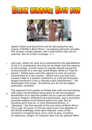 Black Mirror SOW for National 6. Talk, Listening and RUAE. | Teaching ...
