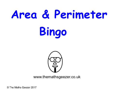 Area & Perimeter Bingo | Teaching Resources