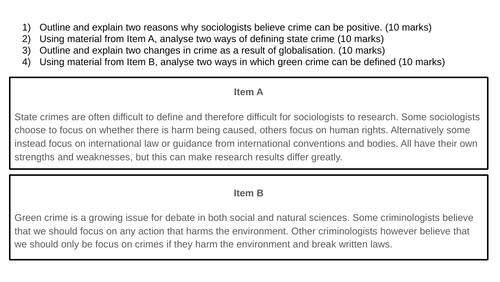 Gender and Crime - AQA A-level Sociology - Crime and Deviance Unit ...