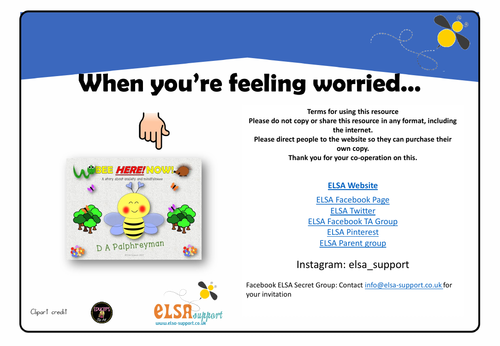 ELSA SUPPORT - When you are feeling worried, PSHE, EMOTIONS, ANXIETY ...