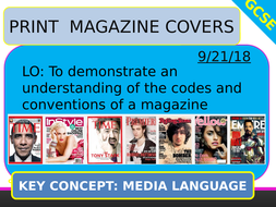 Introduction to Codes and Conventions of Magazine Covers - Eduqas Media ...