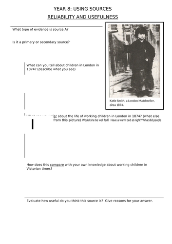 SOURCE EVALUATION: RELIABILTY AND USEFULNESS | Teaching Resources