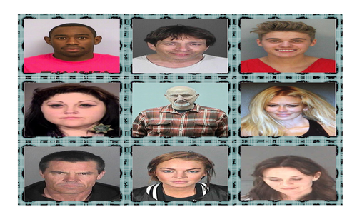 Celebrities Acting Irresponsibly Legal Size Photo Card Game | Teaching ...