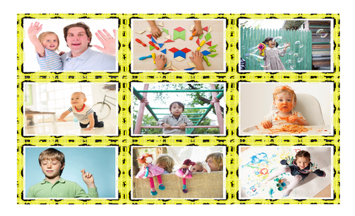 Childhood Activities Legal Size Photo Card Game | Teaching Resources