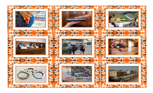 Crime, Law Enforcement, and Courts Legal Size Photo Card Game ...