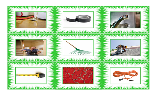 House Repairs, Tools, and Supplies Legal Size Photo Card Game ...