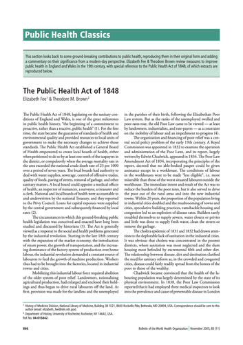 Enquiry Question: To what extent did the 1848 Public Health Act improve ...