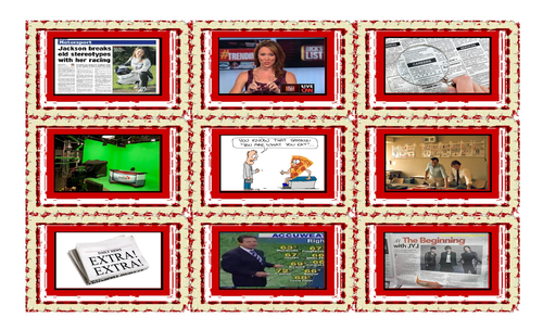 News Media Legal Size Photo Card Game | Teaching Resources