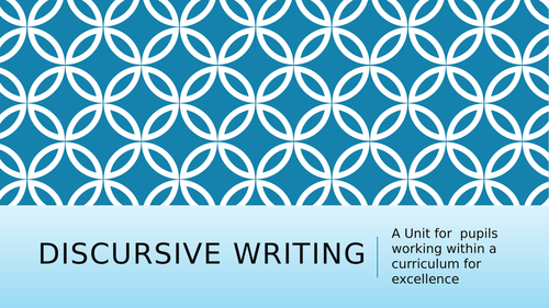 Discursive Writing Unit for BGE with support PowerPoint - ready to ...