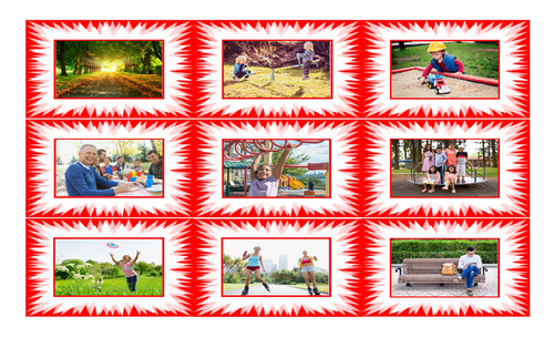 Park Things and Activities Legal Size Photo Card Game | Teaching Resources