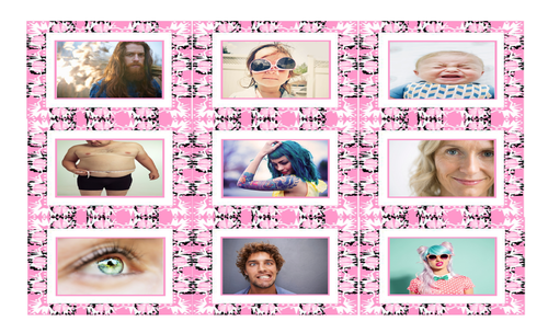 People Descriptions Legal Size Photo Card Game | Teaching Resources