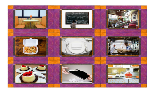 Restaurants and Fast Food Legal Size Photo Card Game | Teaching Resources