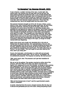 "A Hanging" by George Orwell: Pupil Table + Essay Writing Guidance ...