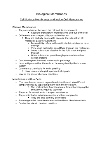 NEW A* A-LEVEL BIOLOGY REVISION NOTES, OCR A/EDEXCEL/AQA MODULE 2 ...
