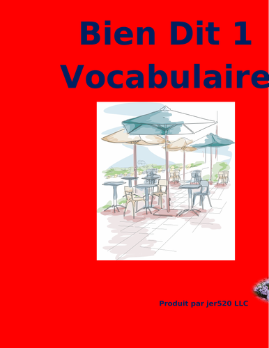 Bien Dit 1 Chapitre 3 Vocabulaire List and Quizzes | Teaching Resources