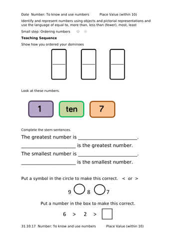 Year 1 Autumn Mastery Maths Block 1 Week 4 Place Value | Teaching Resources