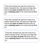 Private Peaceful - Sergeant Hanley Vs Charlie Peaceful | Teaching Resources