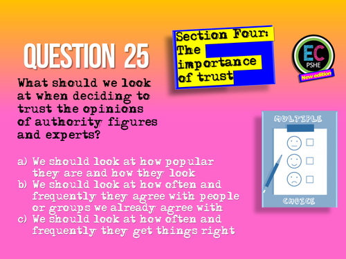 RSE PSHE Assessment | Teaching Resources