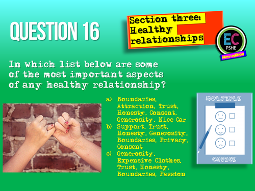 RSE PSHE Assessment | Teaching Resources