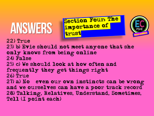 RSE PSHE Assessment | Teaching Resources