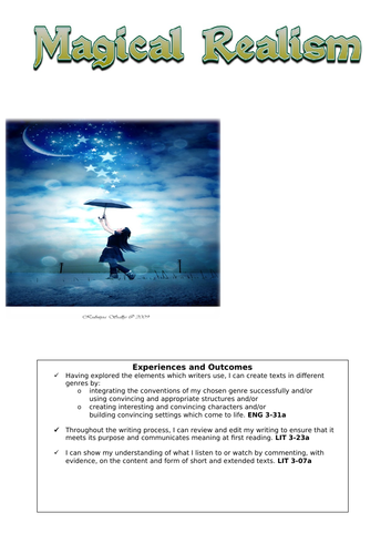 Magical Realism Creative Writing Unit | Teaching Resources