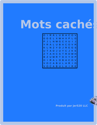 Bien Dit 1 Chapitre 8 Wordsearch | Teaching Resources