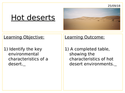 Desert Characteristics | Teaching Resources