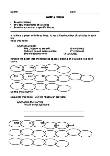Haiku writing bundle | Teaching Resources