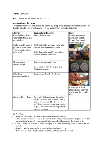 Religious Education - Our Church | Teaching Resources