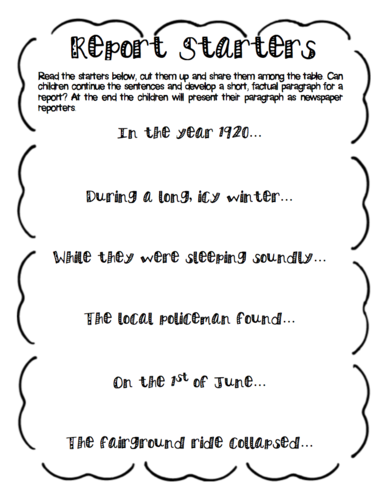 Reports- Understanding the Features | Teaching Resources