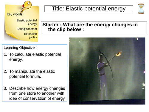 Elastic energy Outstanding lesson | Teaching Resources