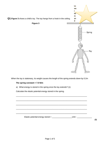 Elastic energy Outstanding lesson | Teaching Resources