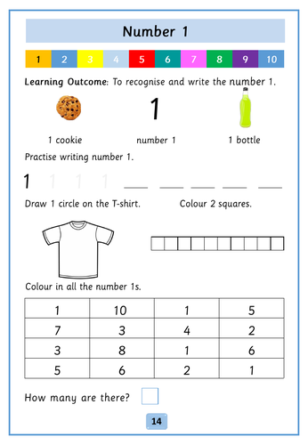 Entry Level 1 Maths - Number Recognition - Counting to 10 | Teaching ...