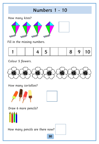 Entry Level 1 Maths - Number Recognition - Counting to 10 | Teaching ...